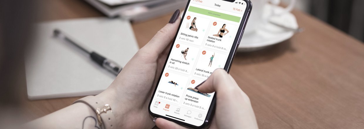 Our revolutionary exercise and rehab app